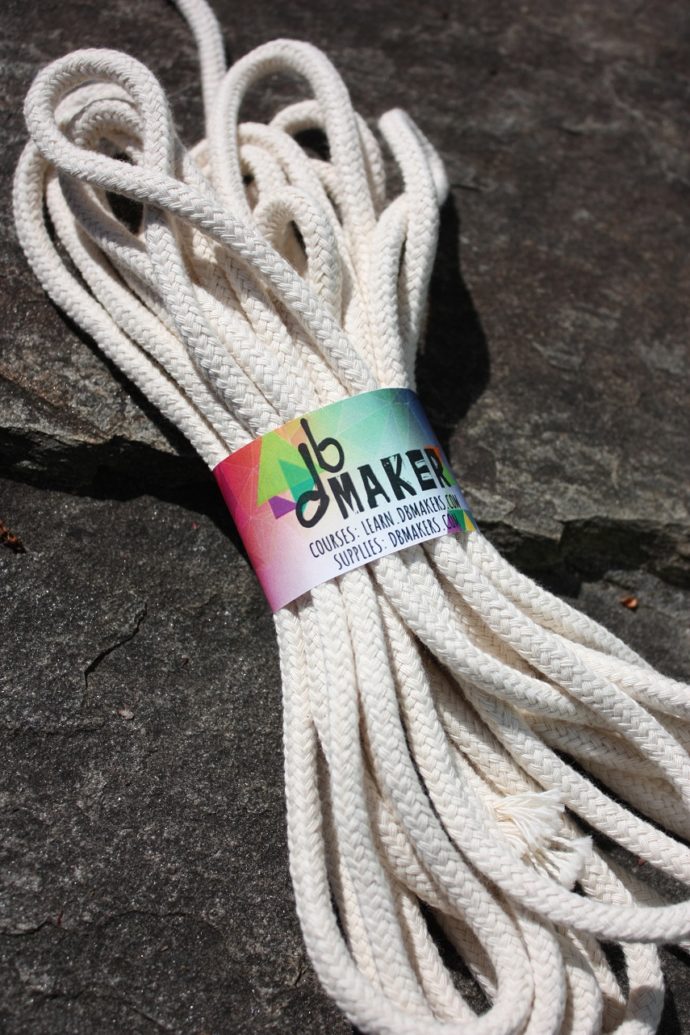 1/4″ cotton cord for Tubular Straps – DB Maker